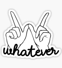 Whatever Hand Sign: Stickers | Redbubble
