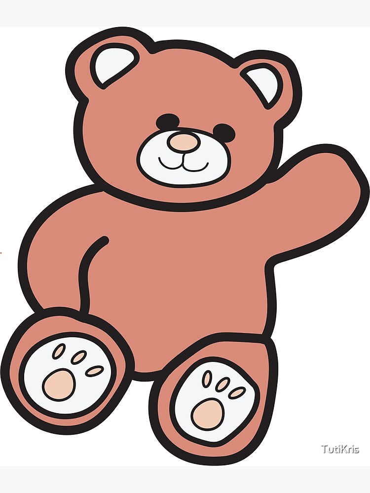 "Cute Tedy Bear" Poster for Sale by TutiKris | Redbubble