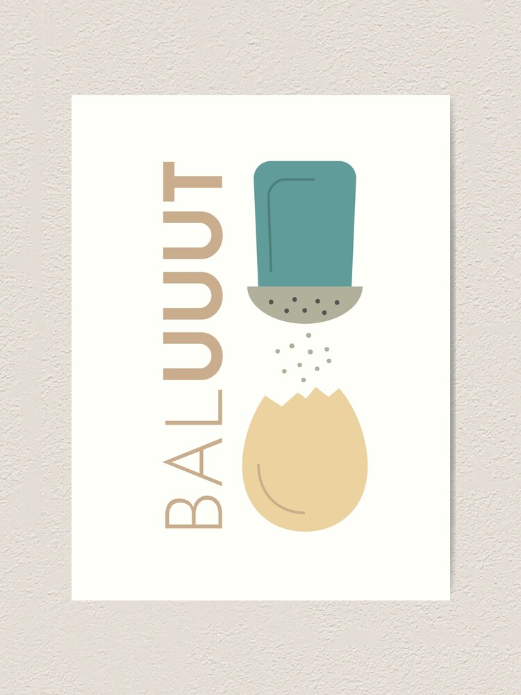 "Balut Filipino street food simple art" Art Print for Sale by ...