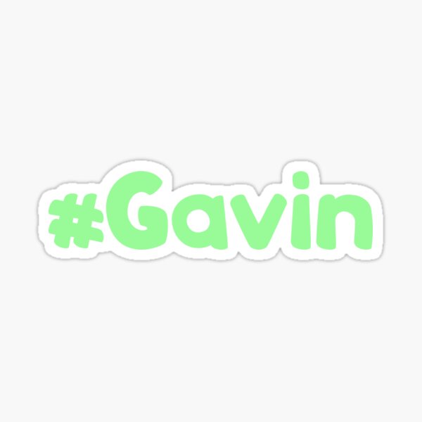 "Gavin, Funny Cool Best color art" Sticker for Sale by artdragongift ...