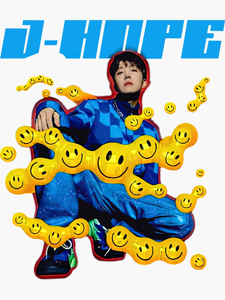 "J-Hope Y2K Vintage Style" Sticker for Sale by Yasmeen79 | Redbubble