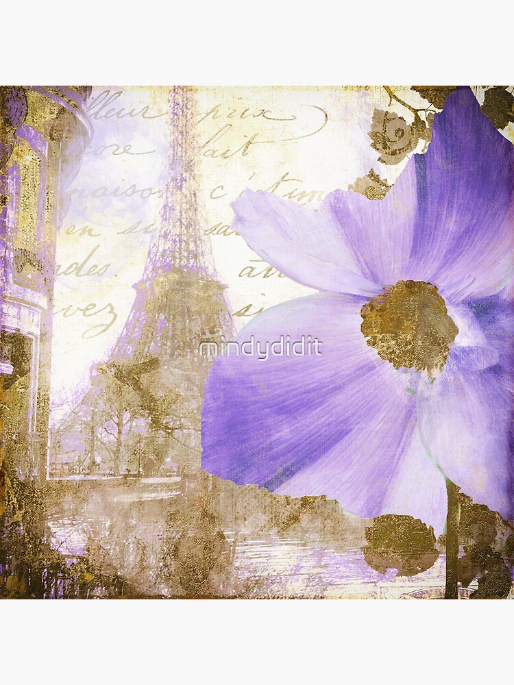 "Purple Paris I" Canvas Print by mindydidit | Redbubble