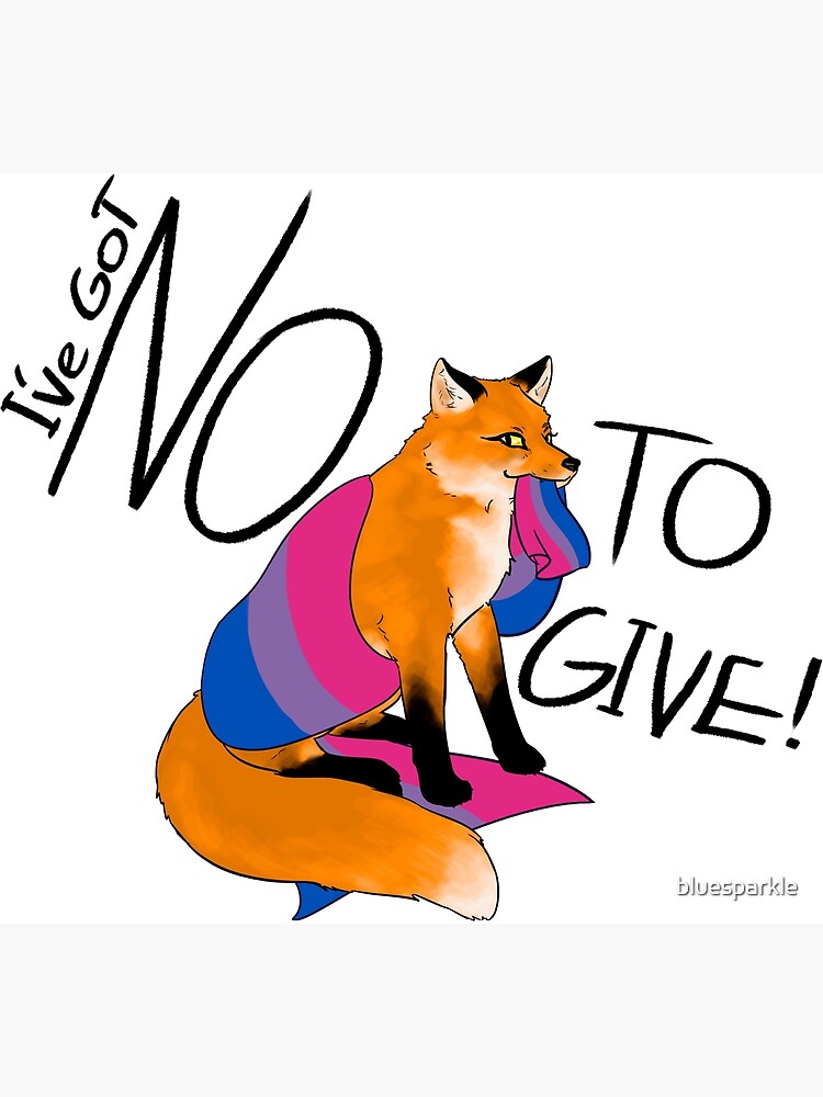 "Pride Fox - Bi " Framed Art Print for Sale by bluesparkle | Redbubble