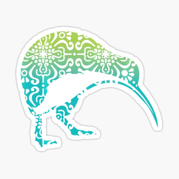 "Maori Kiwi Tribal Aboriginal New Zealand Bird Kiwi Maori" Sticker for ...