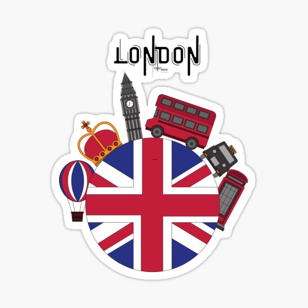 "LONDON" Sticker for Sale by Yakash | Redbubble