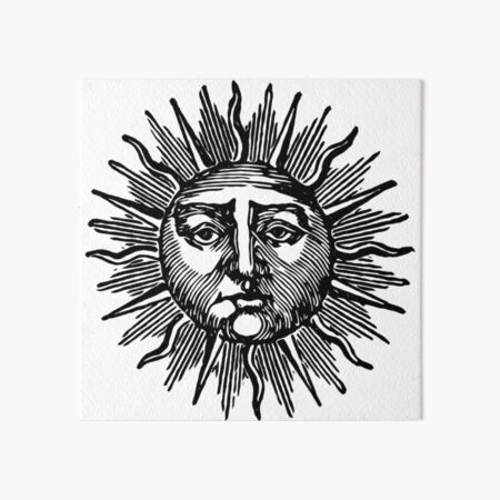"Medieval sun etching" Art Board Print by Escarpatte | Redbubble