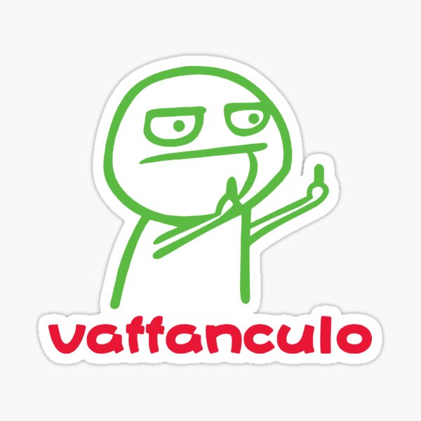 "VAFFANCULO" Sticker for Sale by vandiuagasim | Redbubble
