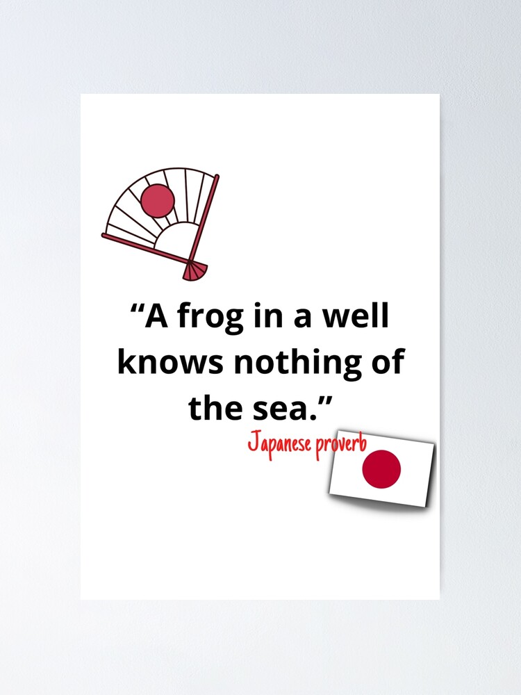 "Japanese proverbs" Poster for Sale by Muma-design | Redbubble