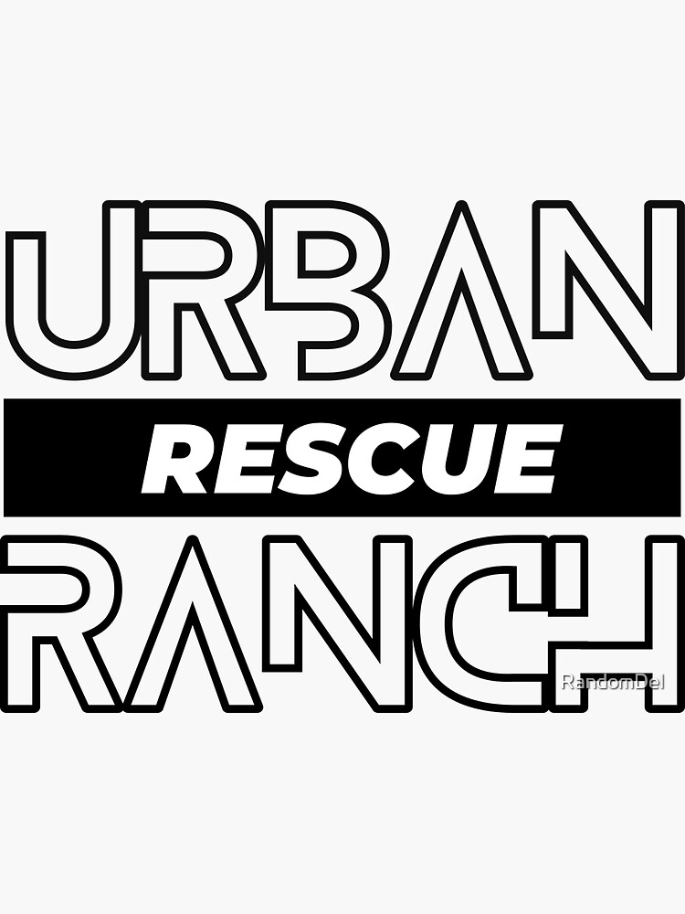 "Urban Rescue Ranch Classic" Sticker for Sale by RandomDel | Redbubble