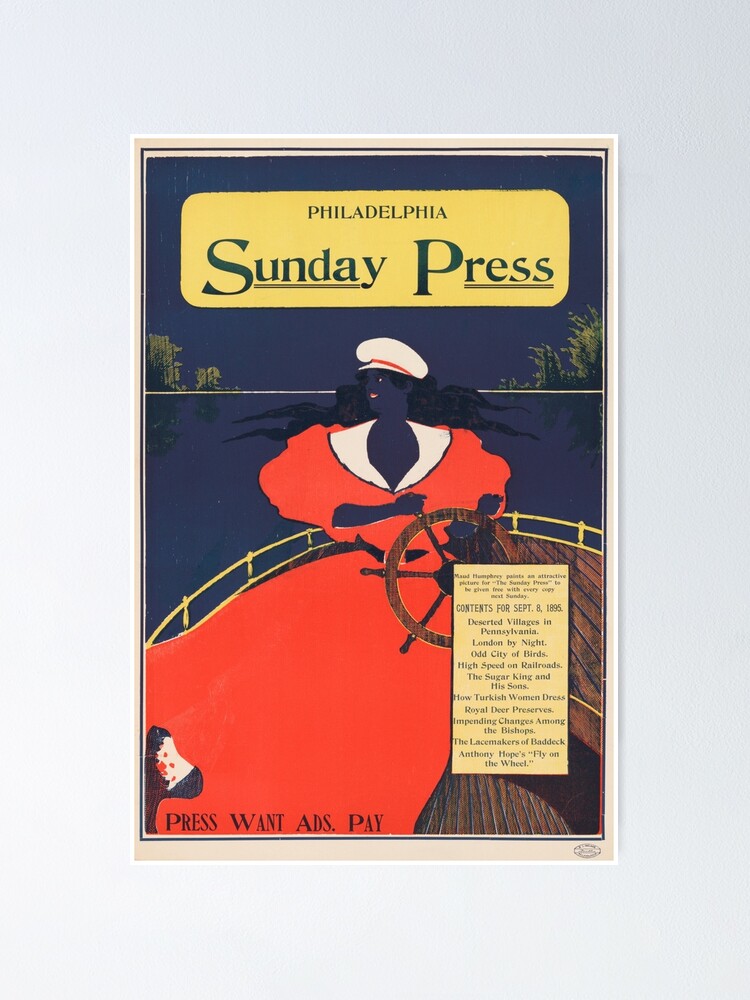 "Philadelphia SUNDAY PRESS September 1895 American Newspaper ...