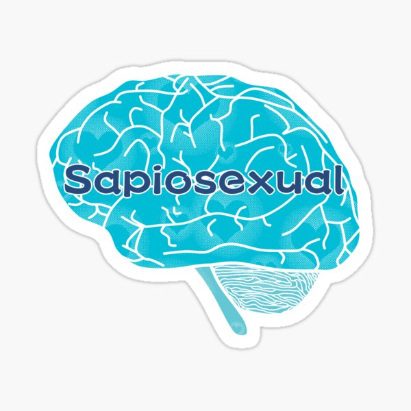 "SAPIOSEXUAL" Sticker for Sale by FoxHacks | Redbubble