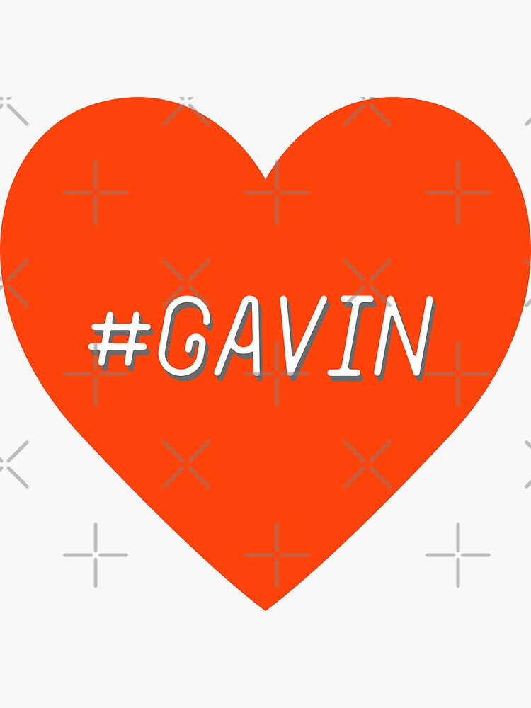 "Gavin, Funny Cool Best color art" Sticker for Sale by artdragongift ...