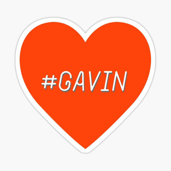 "Gavin, Funny Cool Best color art" Sticker for Sale by artdragongift ...
