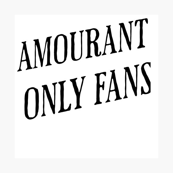 Amouranth Fans Only Photographic Print For Sale By Accessoryking Redbubble
