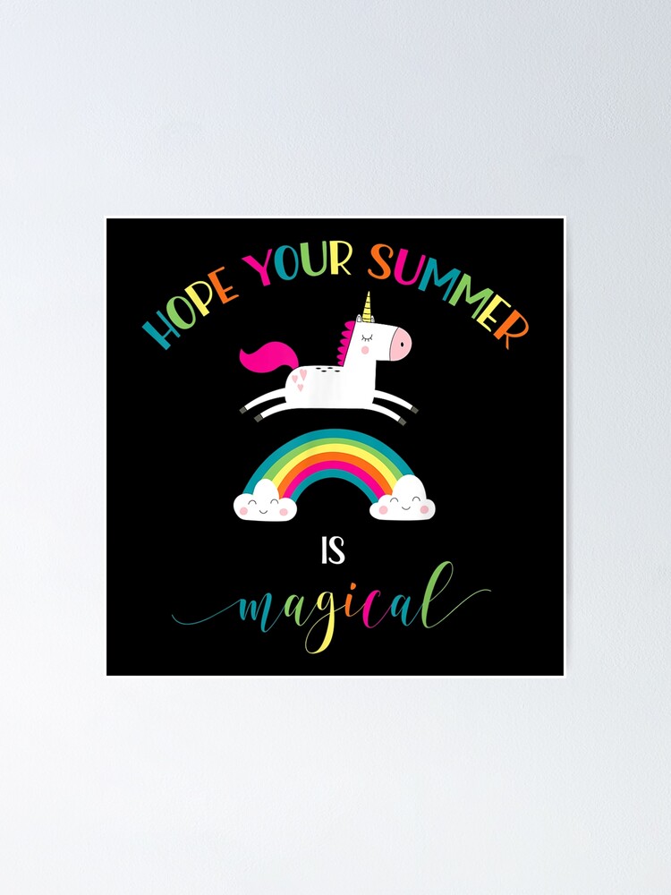 "Last Day of School Unicorn End of Year Teacher" Poster for Sale by ...