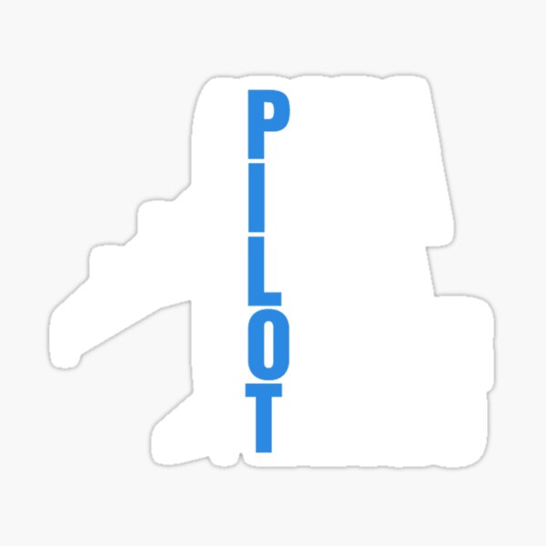 "pilot aviator aircraft aviation" Sticker for Sale by gidovdvlies ...