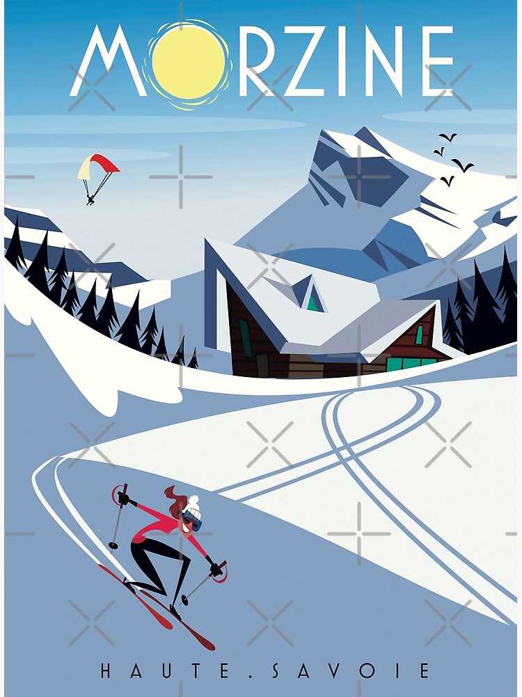 "Morzine ski poster" Poster for Sale by GAGodel | Redbubble