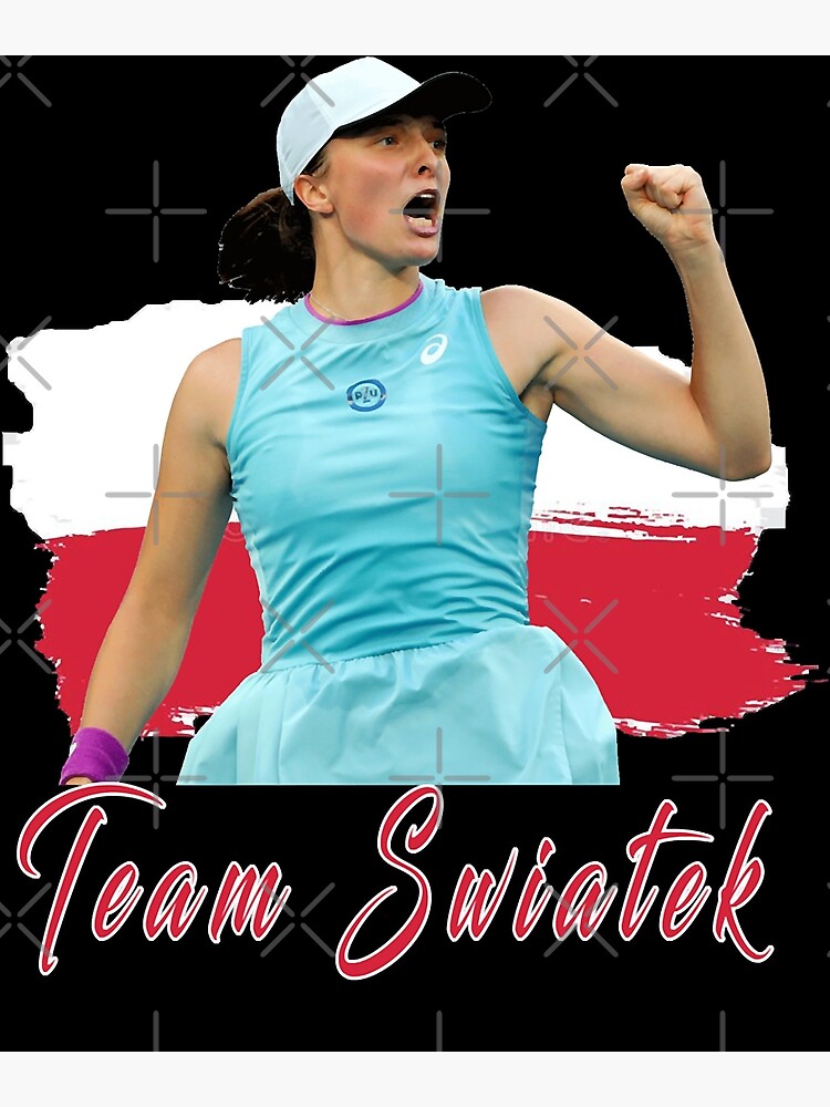 "Gift For Everyone Iga Swiatek Team Swiatek Vintage Photograp" Poster ...
