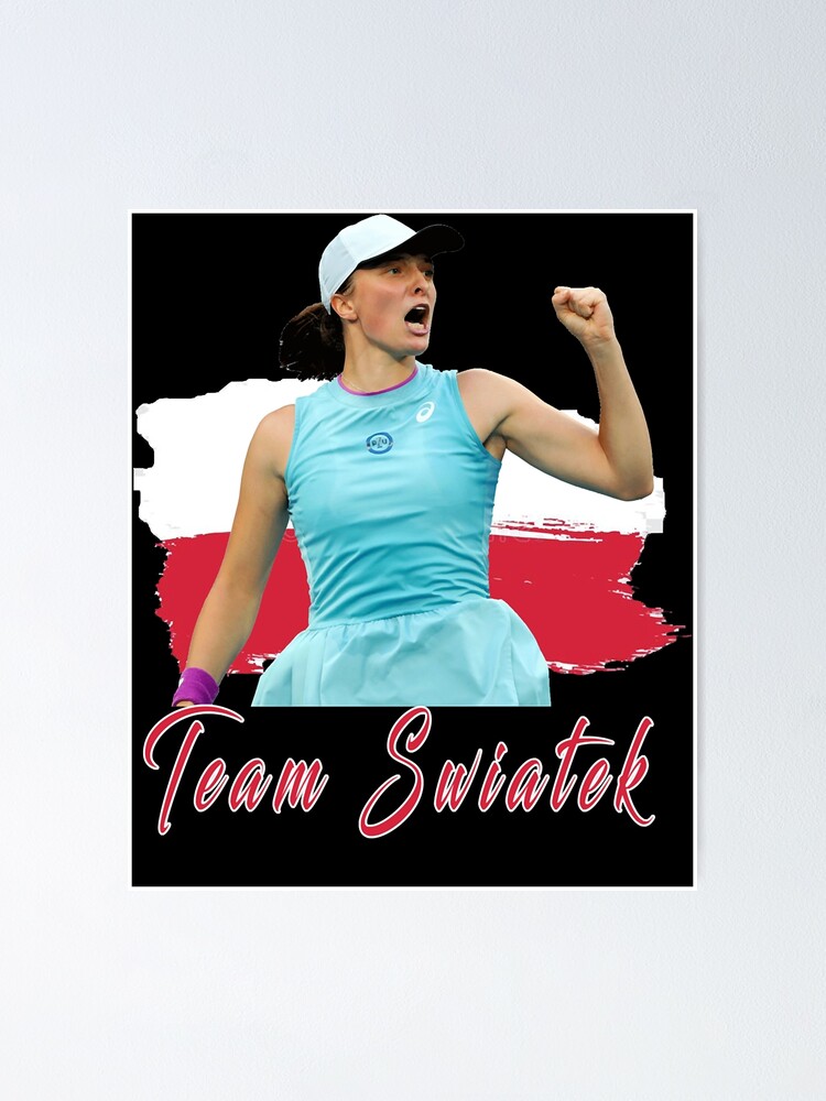 "Gift For Everyone Iga Swiatek Team Swiatek Vintage Photograp" Poster ...