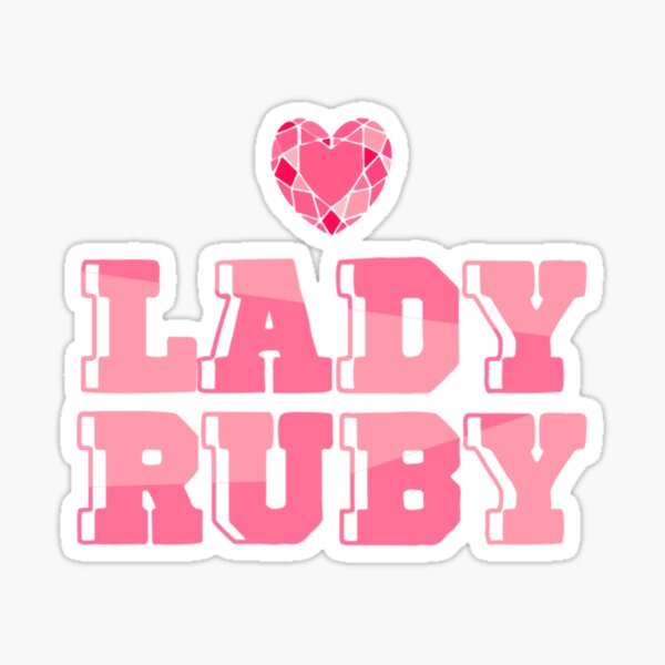 "Lady Ruby " Sticker for Sale by ChilliPeaCo | Redbubble