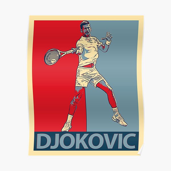 "novak djokovic logo" Poster for Sale by NoorSaltDesign | Redbubble