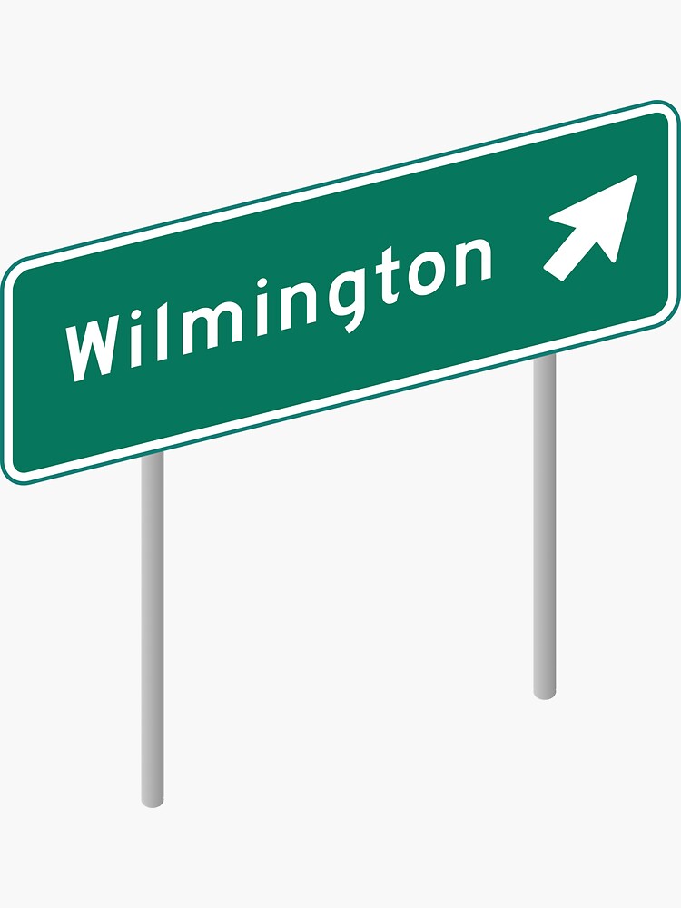 "Wilmington" Sticker for Sale by WordsMaps | Redbubble