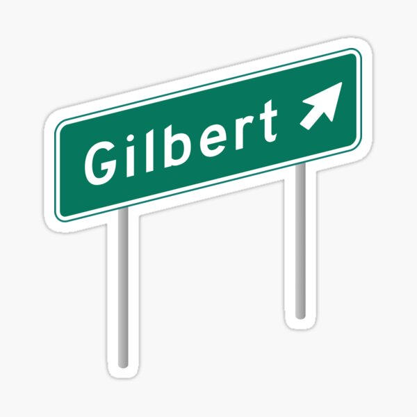 "Gilbert" Sticker for Sale by WordsMaps | Redbubble