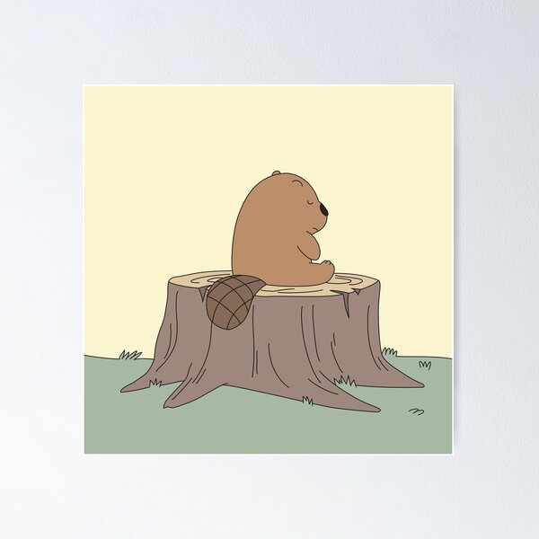 "Sad Beaver" Poster for Sale by MarcosStyLL | Redbubble