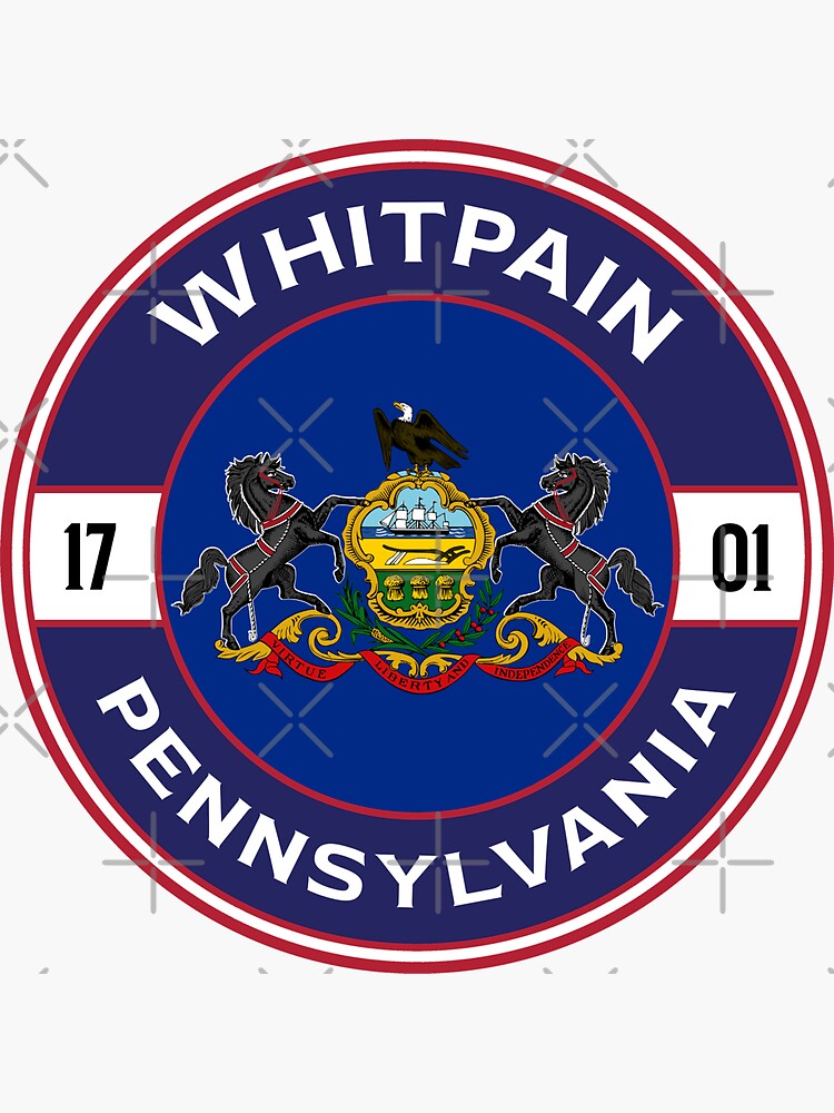 "Whitpain | Whitpain, Pennsylvania | American locations" Sticker for ...