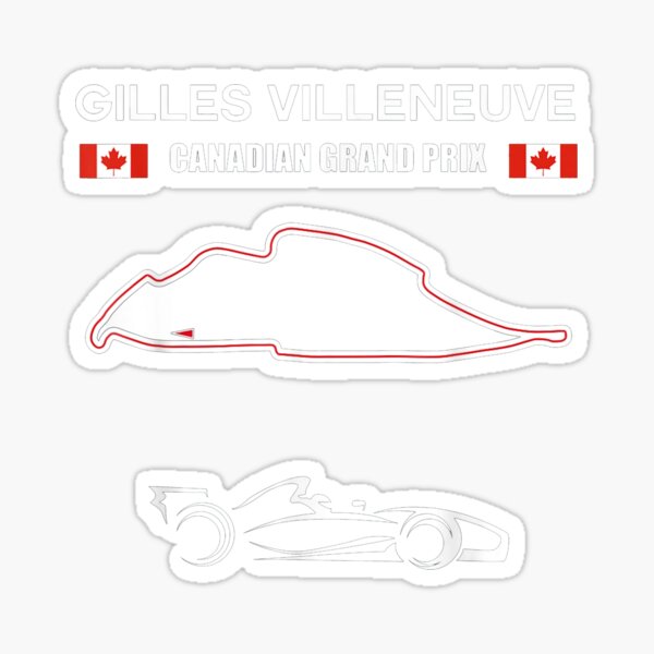 "Circuit gilles villeneuve classic" Sticker for Sale by Jacksonup017 ...