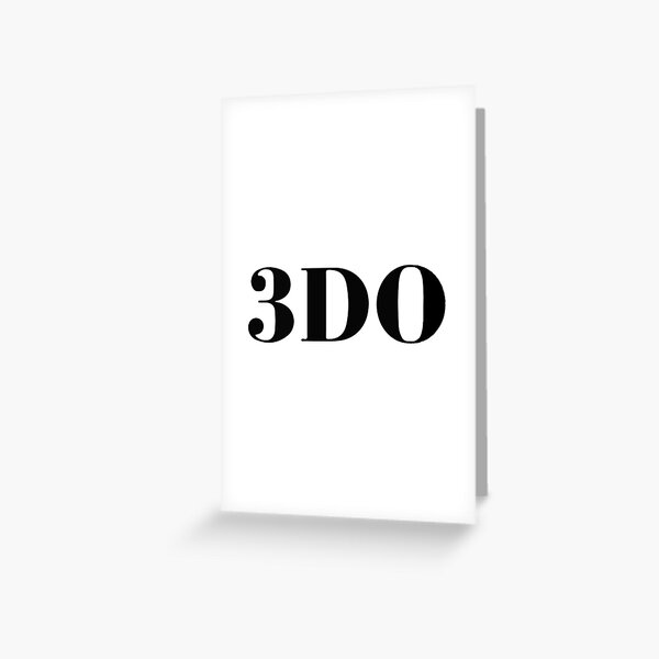 "3DO company logo" Greeting Card for Sale by JustWear5 | Redbubble