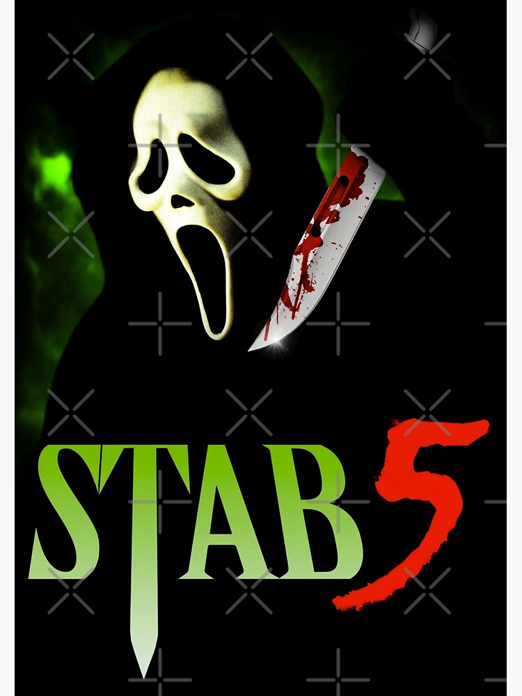 "Stab 5 (from the Scream movie)" Sticker for Sale by phildistress ...