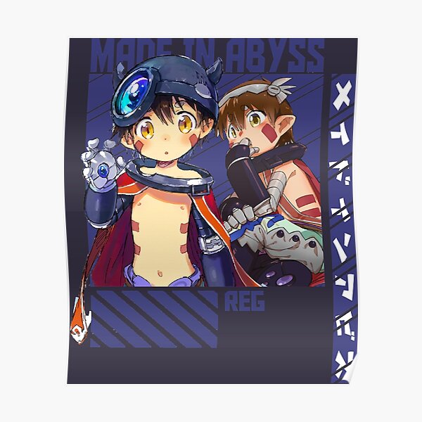 "Gifts For Men Made in abyss Reg anime manga mask thsirt" Poster for ...