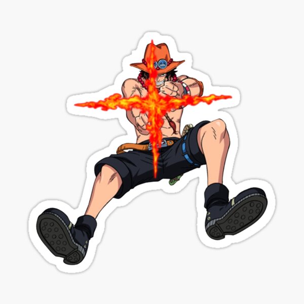 "One Piece Portgas D. Ace" Sticker for Sale by arantstor | Redbubble