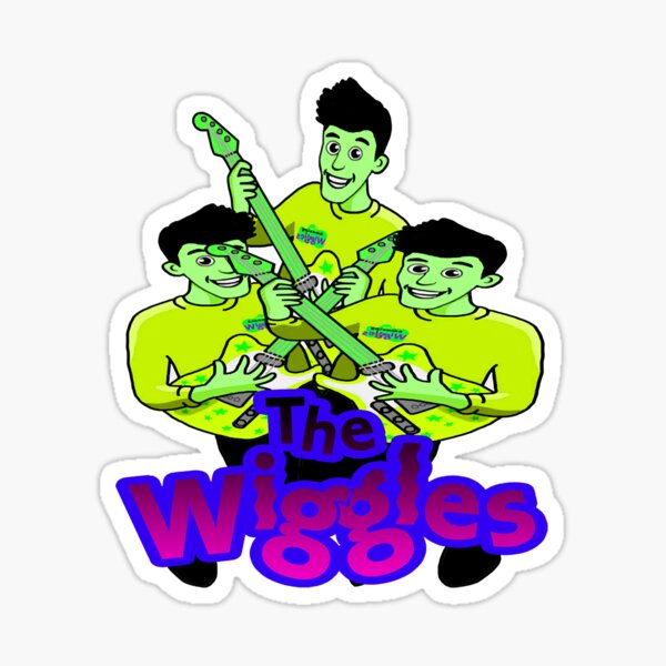 "Funny Gift Children's The Wiggles Music Group Retro Wave" Sticker for ...
