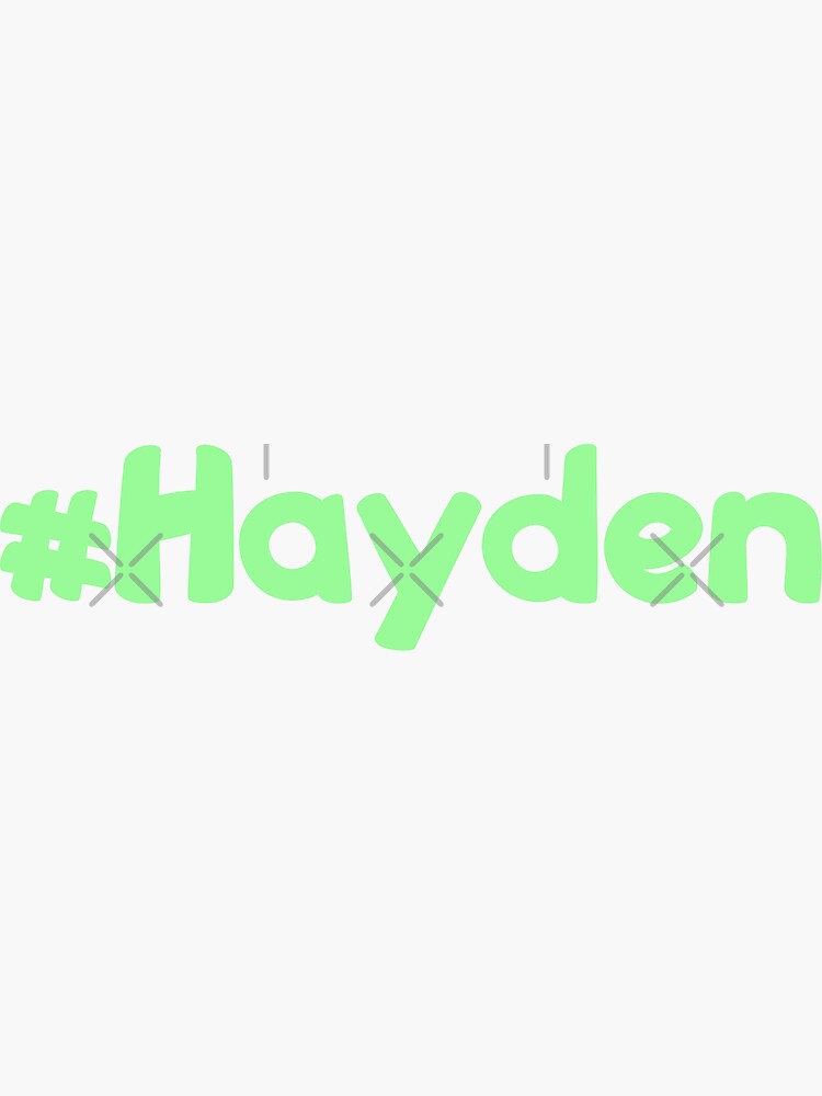 "Hayden, Funny Cool Best color art" Sticker for Sale by artdragongift ...