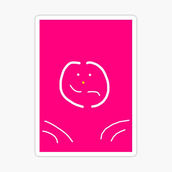 "Happy - Sad?" Sticker for Sale by Gizi-Zuckermann | Redbubble