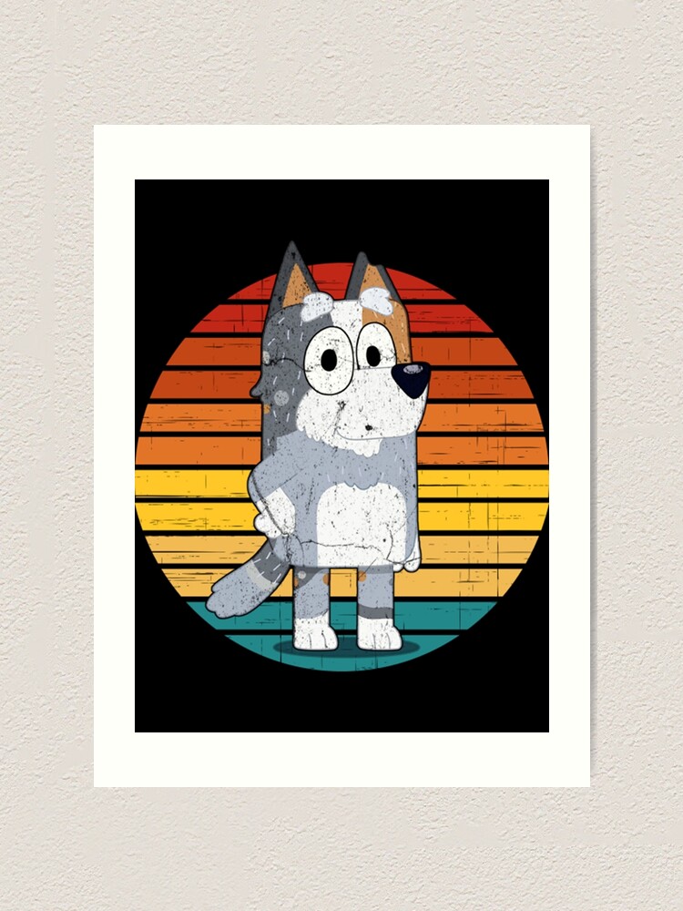 "BLUEY VINTAGE SYLE " Art Print for Sale by MaxRichardsona | Redbubble