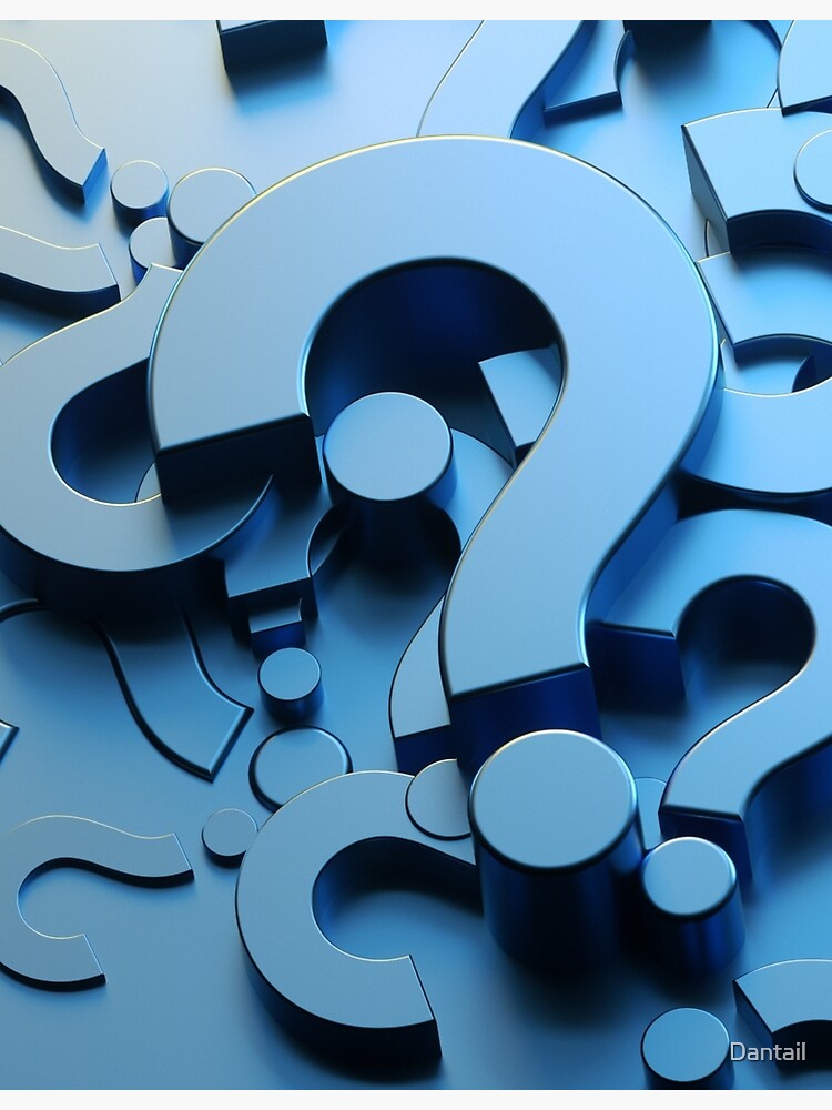 "question mark ؟؟" Poster for Sale by Dantail | Redbubble