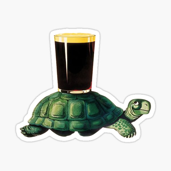 "Guinness Turtle " Sticker for Sale by Debbieuthberts | Redbubble