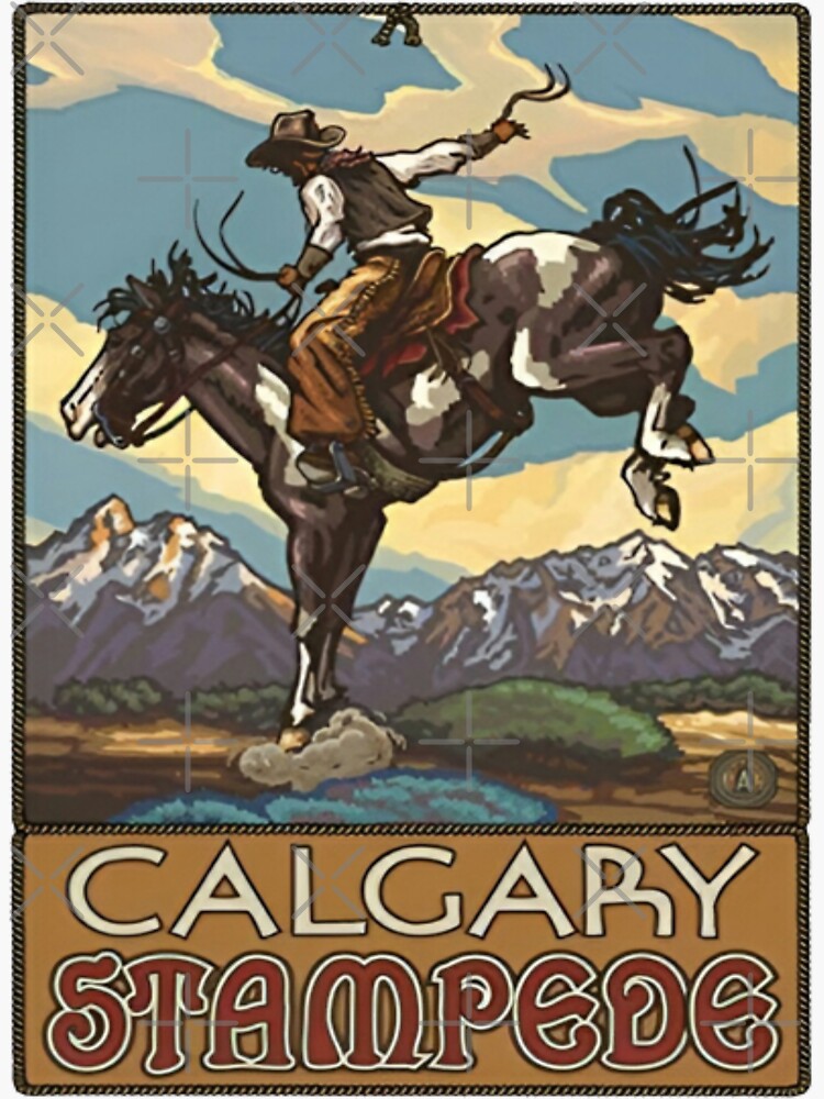 "CALGARY STAMPEDE" Sticker for Sale by MALCOMM01 | Redbubble