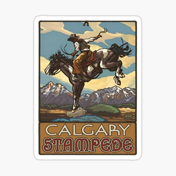 "CALGARY STAMPEDE" Sticker for Sale by MALCOMM01 | Redbubble