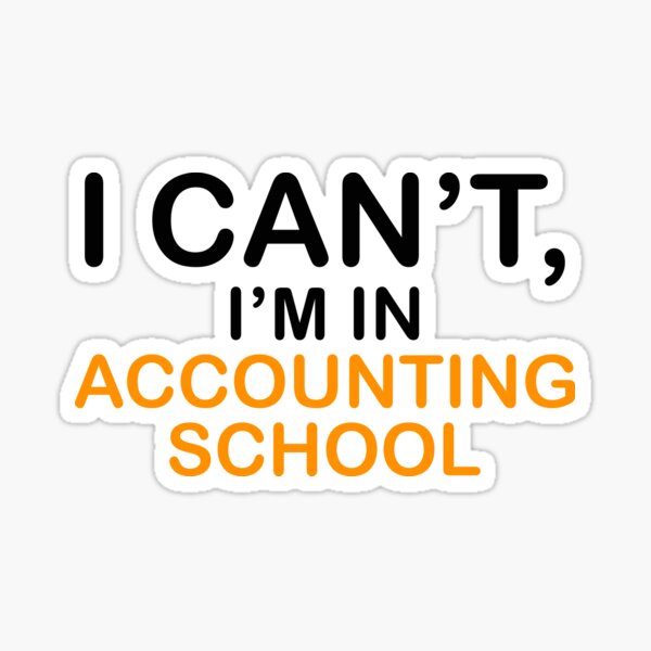 "Accountant Accounting Student" Sticker for Sale by NestaReign | Redbubble