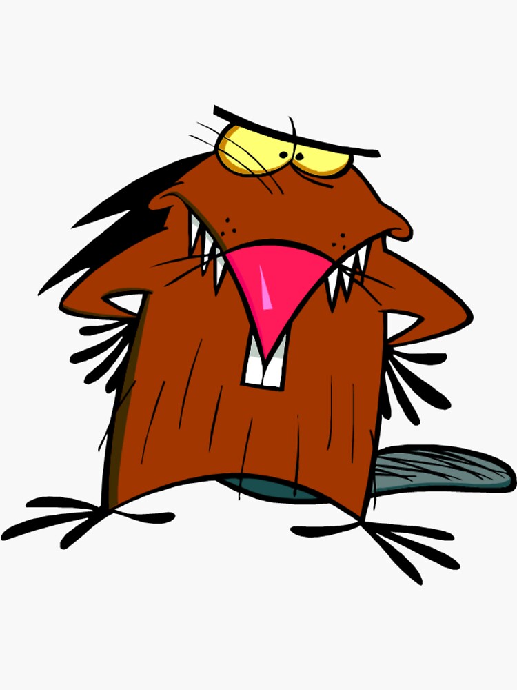 " Angry Beavers" Sticker for Sale by oublaichen | Redbubble