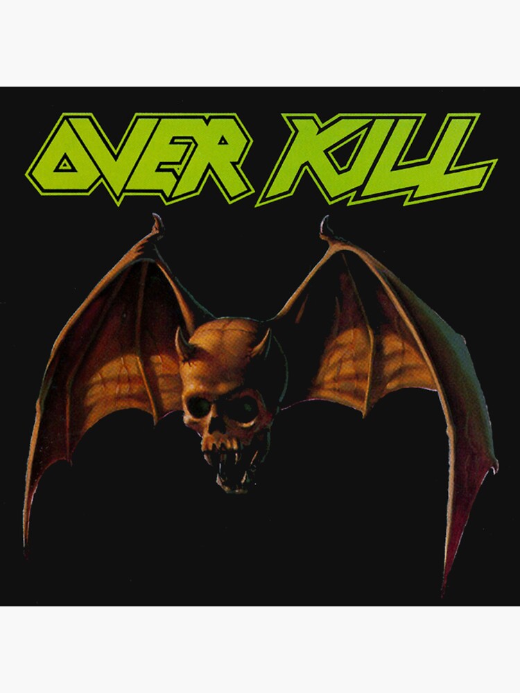 "jkkli>>>>>overkill" Sticker for Sale by brownjkj | Redbubble