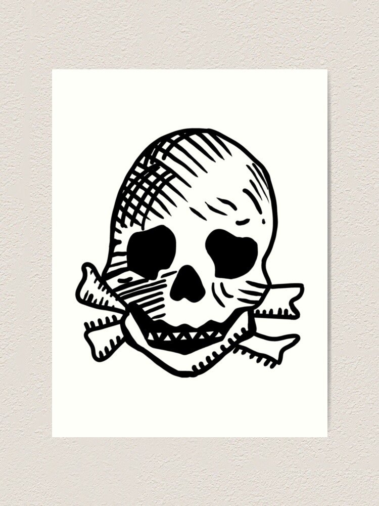 "Fan art Keith Flint Skull tattoo " Art Print for Sale by holvClassics ...