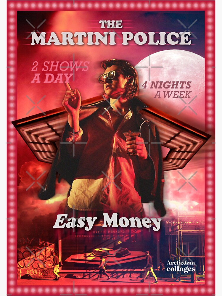 "The Great Retro The Martini Police Music Awesome" Sticker for Sale by ...