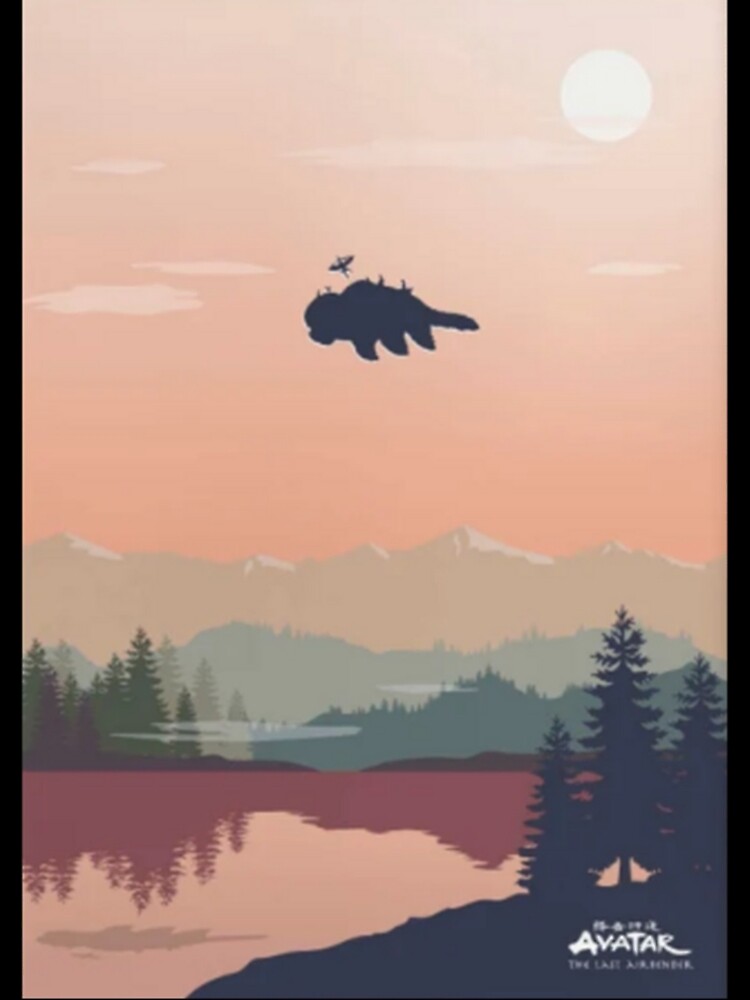 "Avatar The Last Airbender Flying Appa Classic " Art Print for Sale by ...