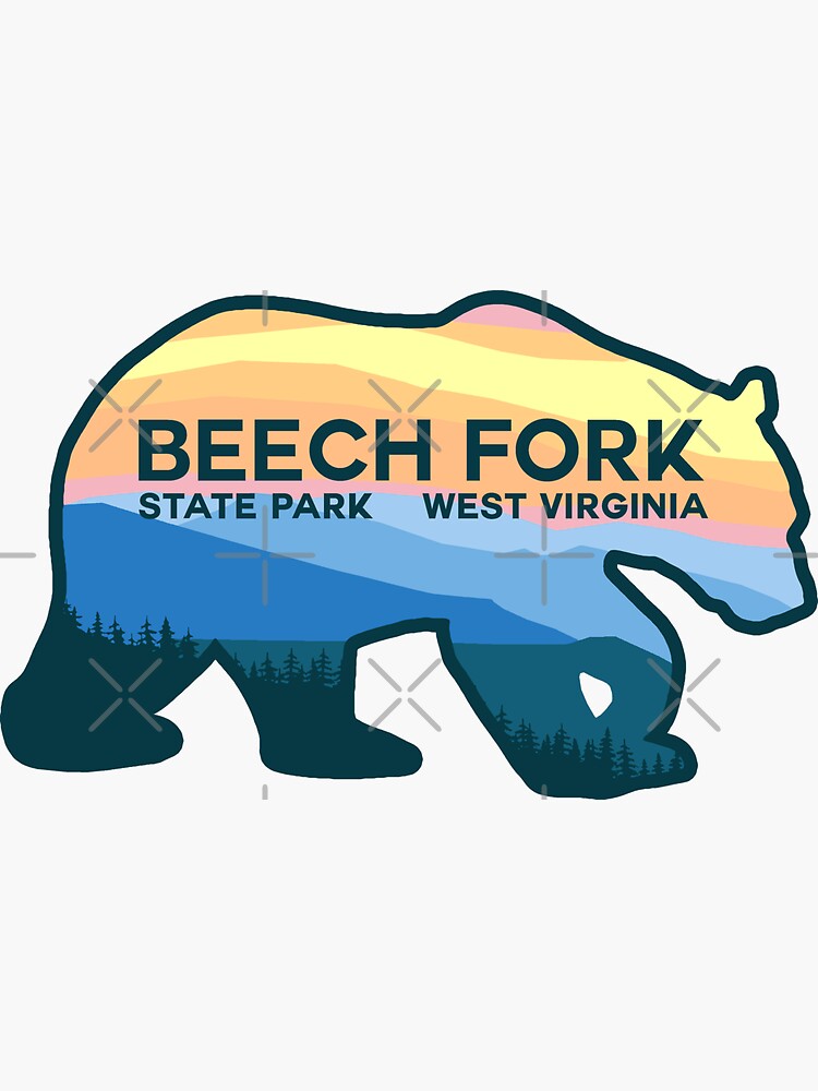 "Beech Fork State Park Bear Sunset" Sticker for Sale by VanyaKar ...