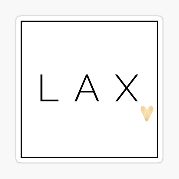 "LAX " Sticker for Sale by owlHouseINK | Redbubble